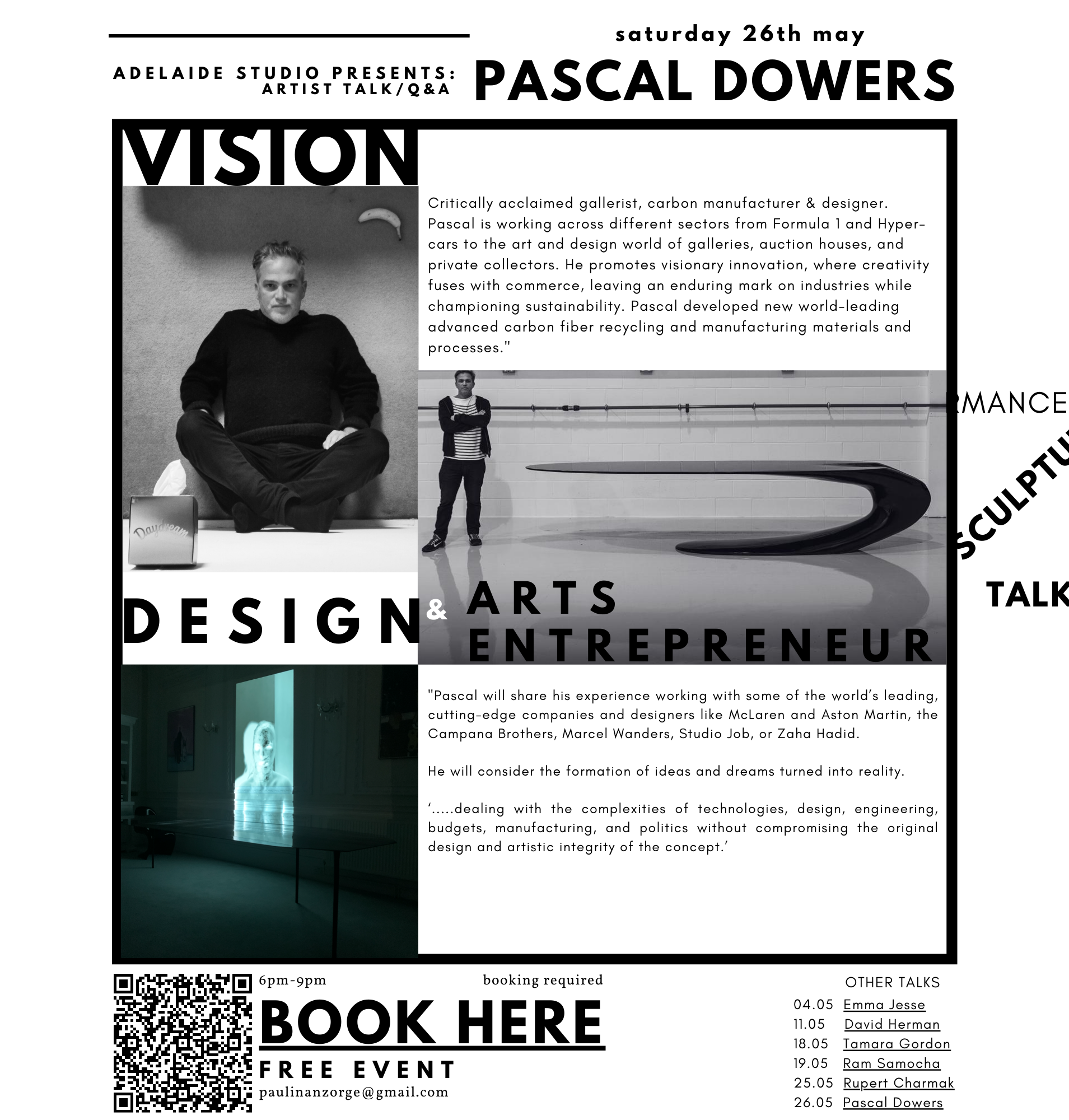 Artist Talk/ Pascal Dowers | Artists Open Houses